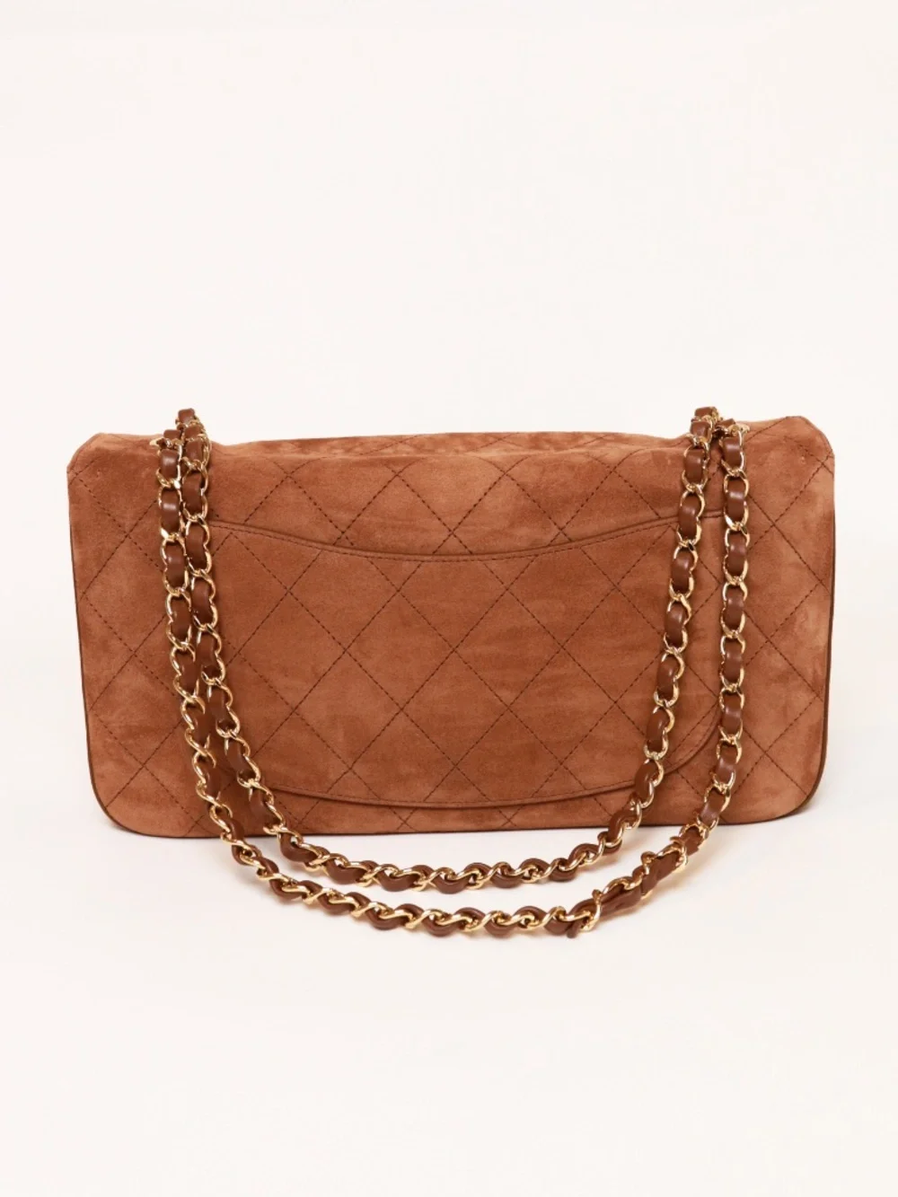 CHANEL | Bags | Chanel Metiers Dart 226 Suede Maxi Camel Brown Flap Bag ...